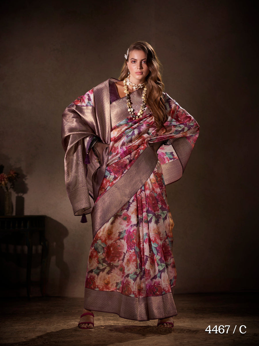 Shop Vibrant & Fancy Sarees | Carnival Collection – Moolchand Mill Pvt ...